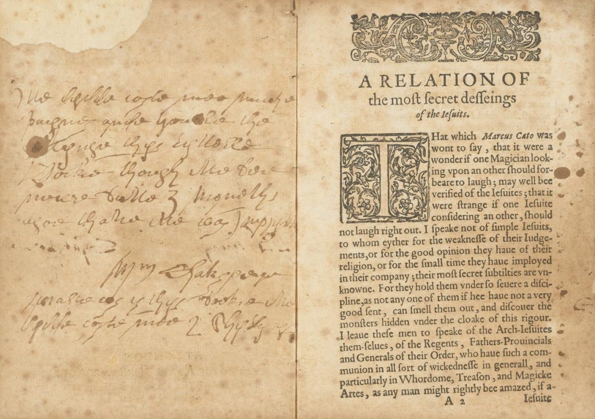 Shakespeare’s Jesuit Plot Pamphlet – Virginia Fox Stern Center